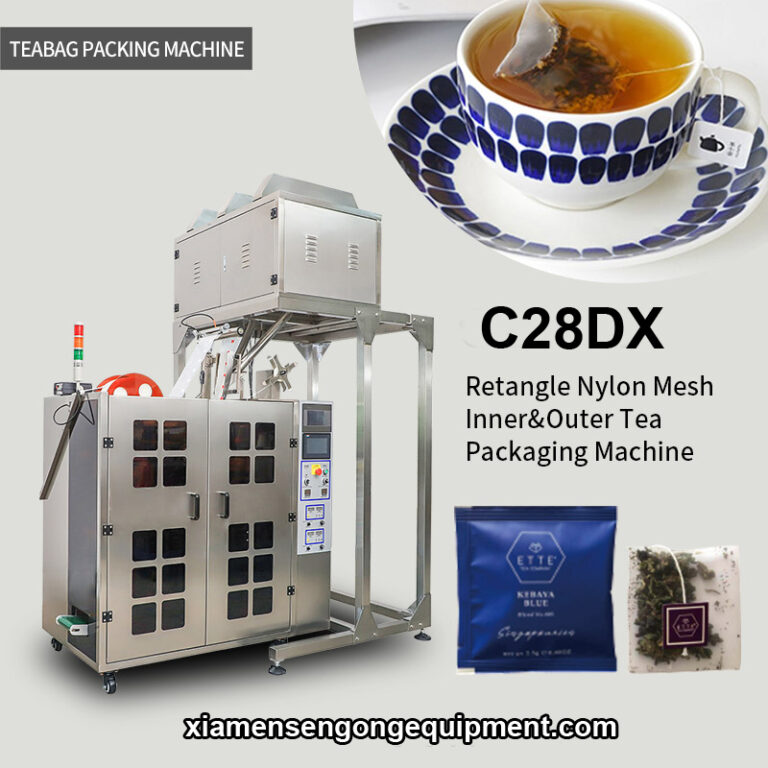 C28DX Automatic Pyramid Tea inner and outer bag filling machine (复制 ...